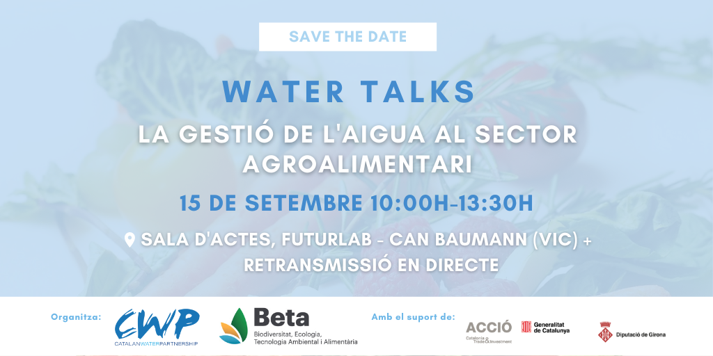 Beta Tech Center — WATER TALKS - La gestió de l'aigua al sector ...